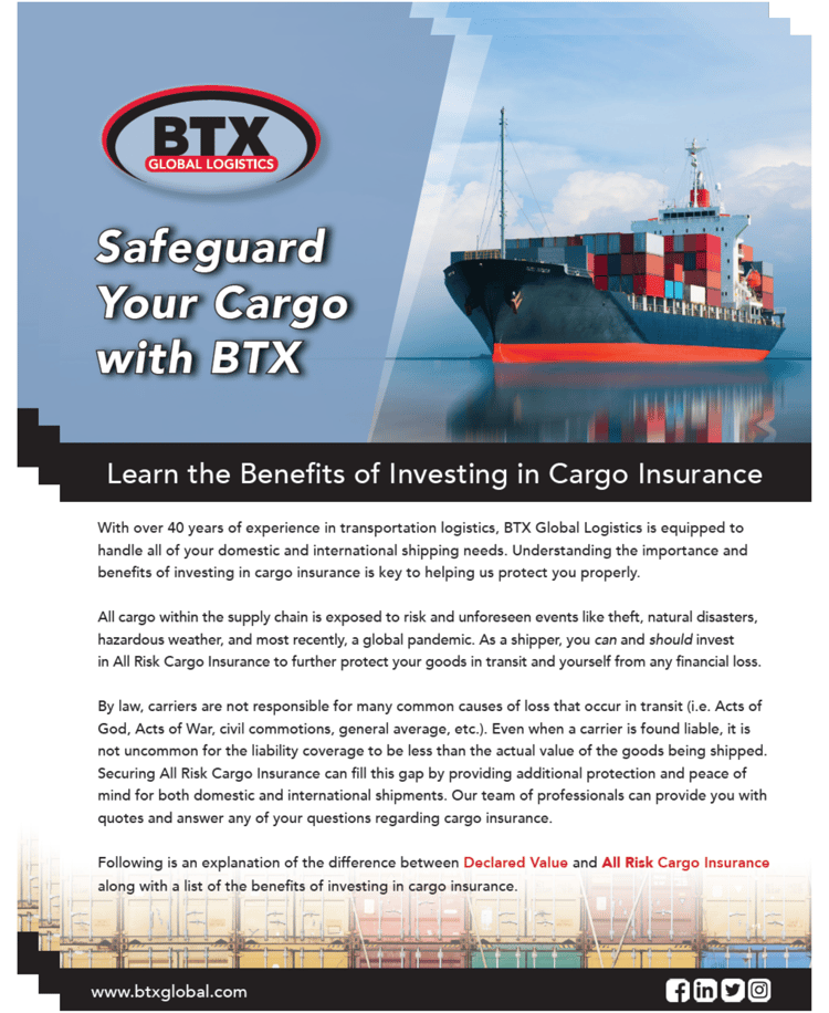 Download the Cargo Insurance Flyer