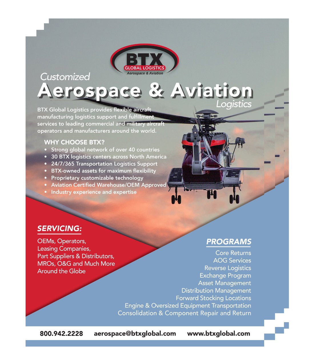 Request the BTX Aerospace & Aviation Logistics Collateral